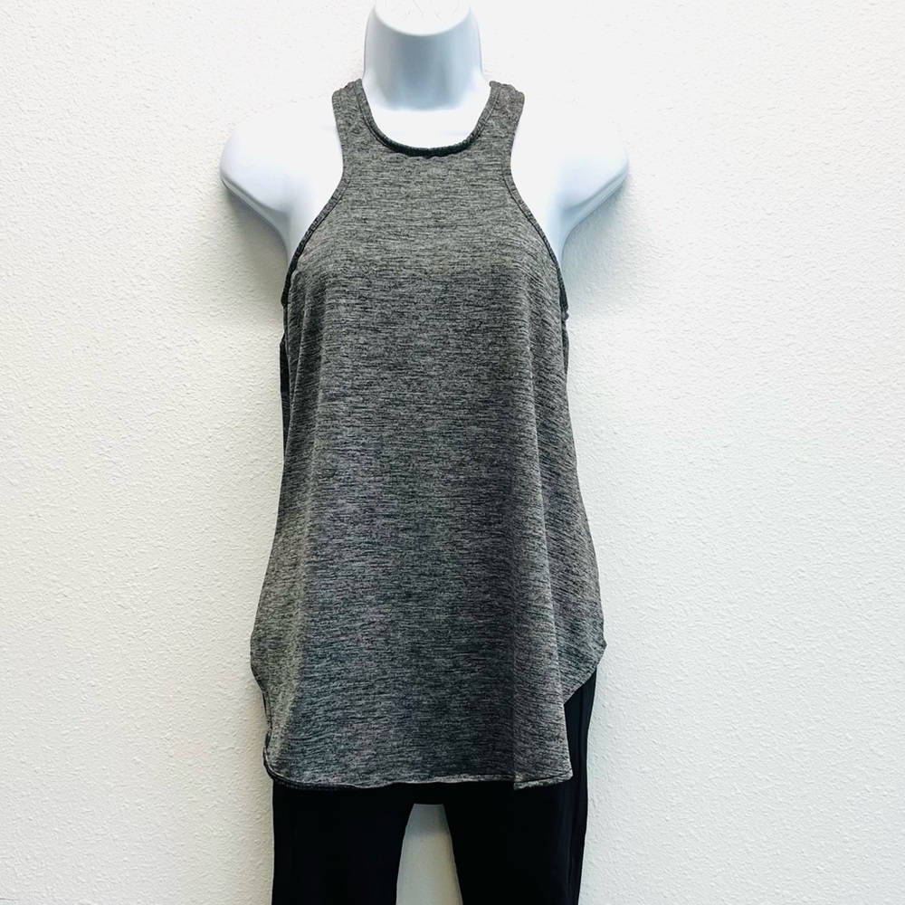 Michi Tank Top With Mesh & Split Tail Back - Gem
